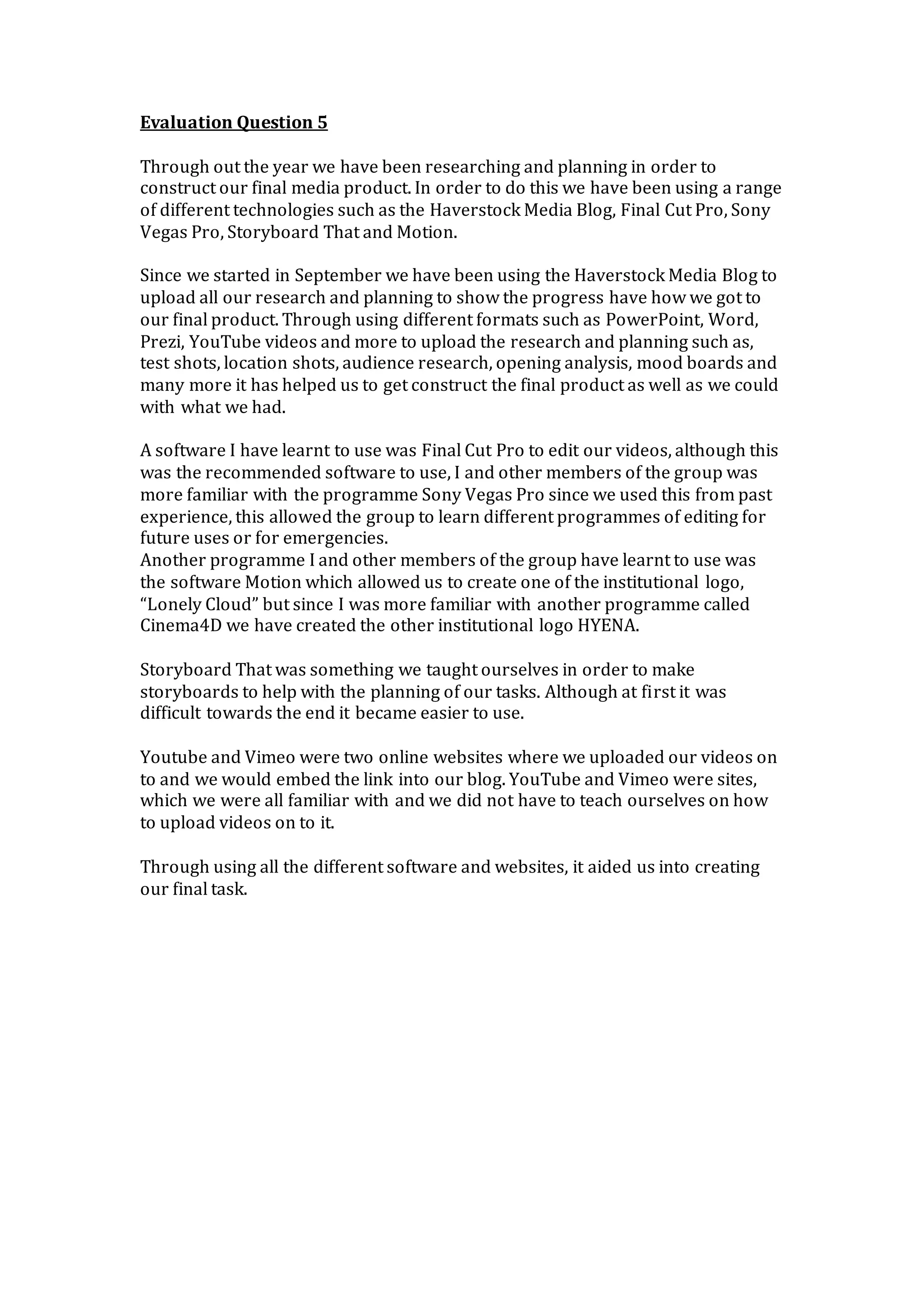 Evaluation question 6 | DOCX