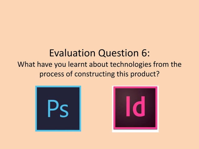 Evaluation question 6 | PPT