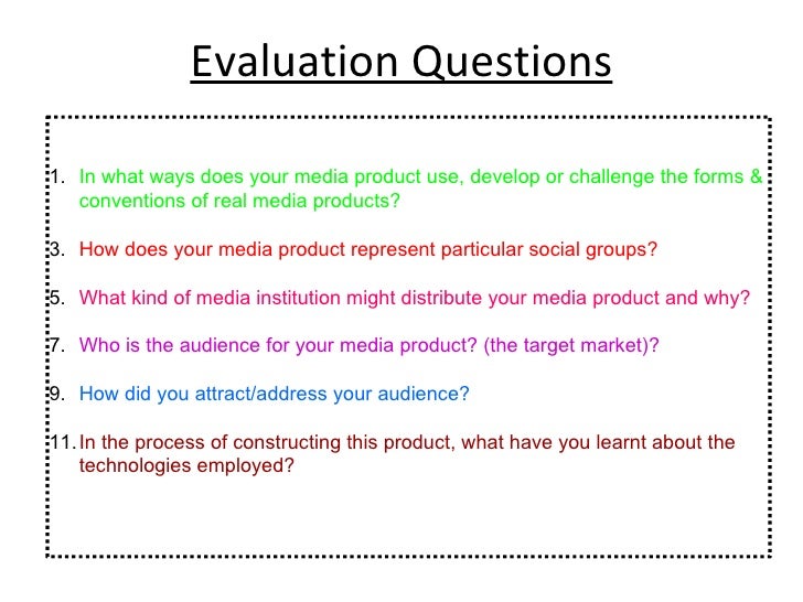 Evaluation Questions Evaluation Questions
