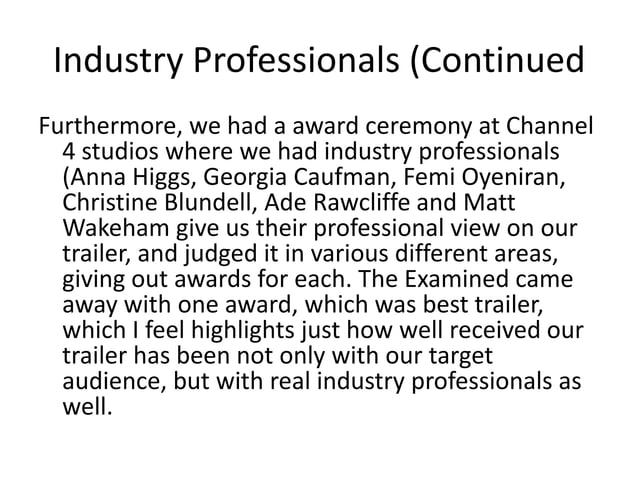 Evaluation question three | PPT