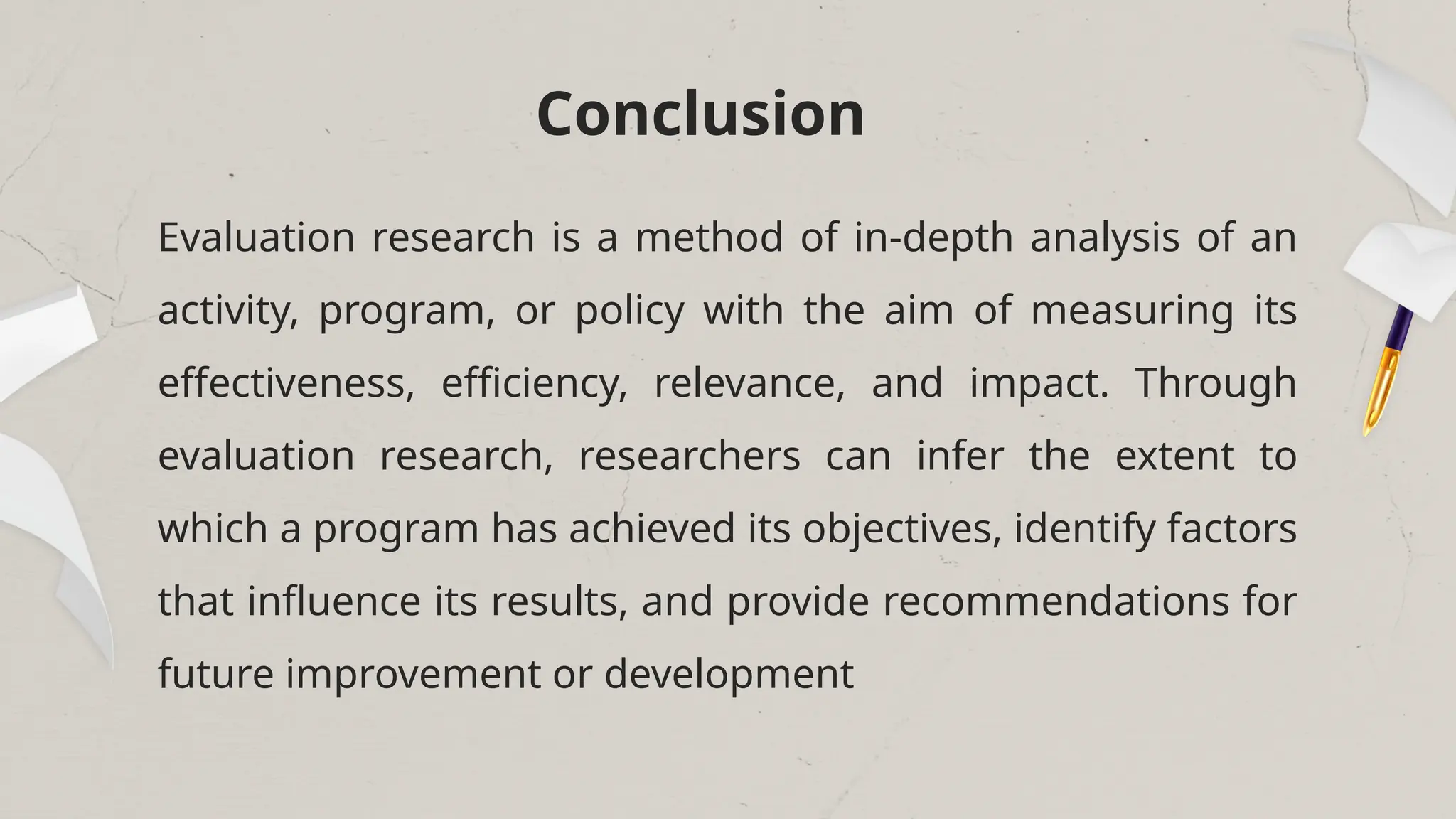 Evaluation Research Design educational new | PPTX