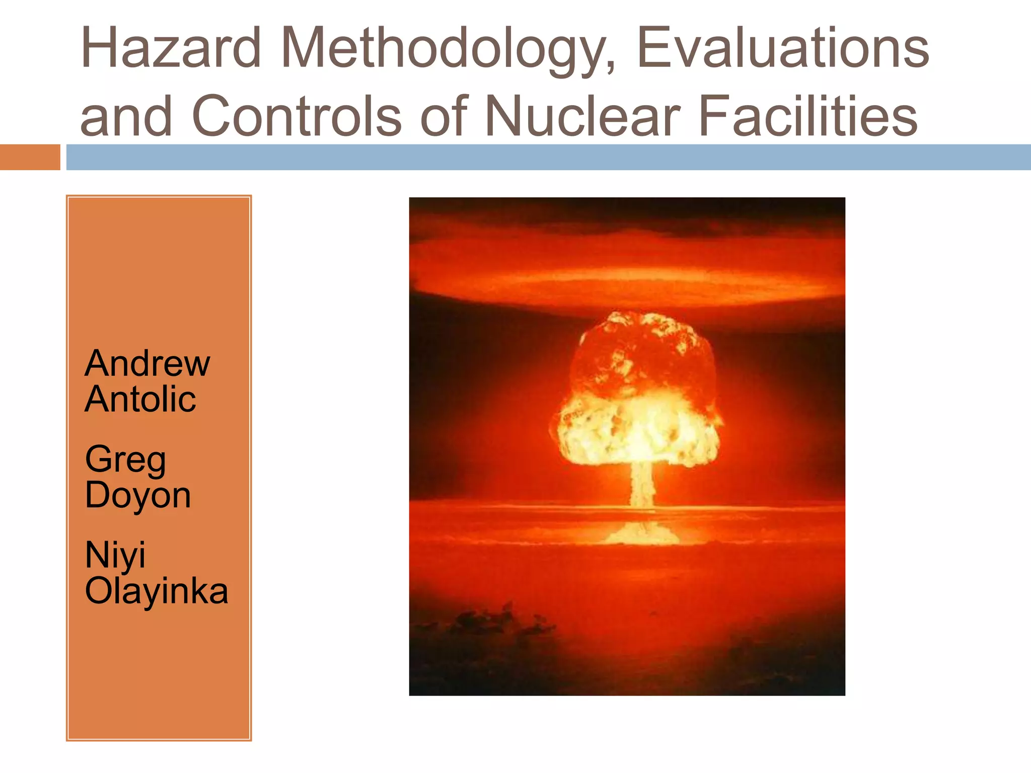 Evaluations of Nuclear Power | PPTX