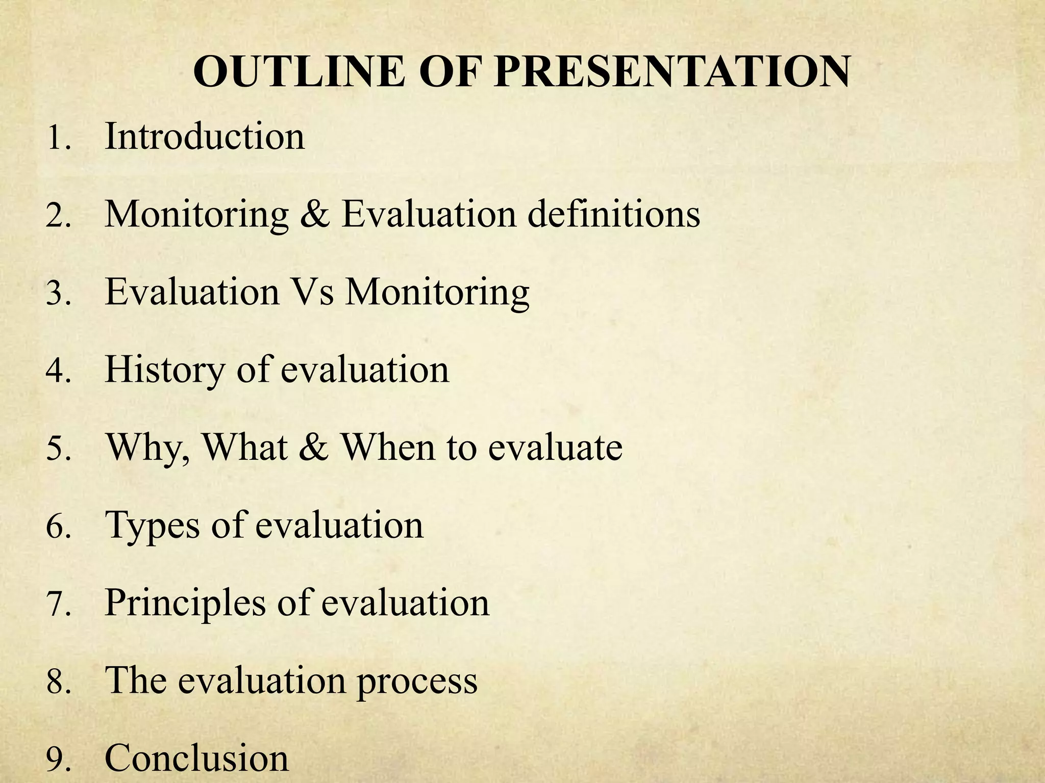 Evaluation seminar1 | PPTX