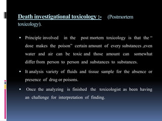 EVALUATION SEMINAR ON FORENSIC TOXICOLOGY | PPTX