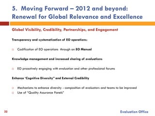 Evaluations for development effectiveness | PDF