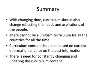 Evaluation strategies, process of curriculum change | PPTX