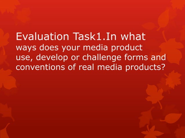 Evaluation task1 | PPT