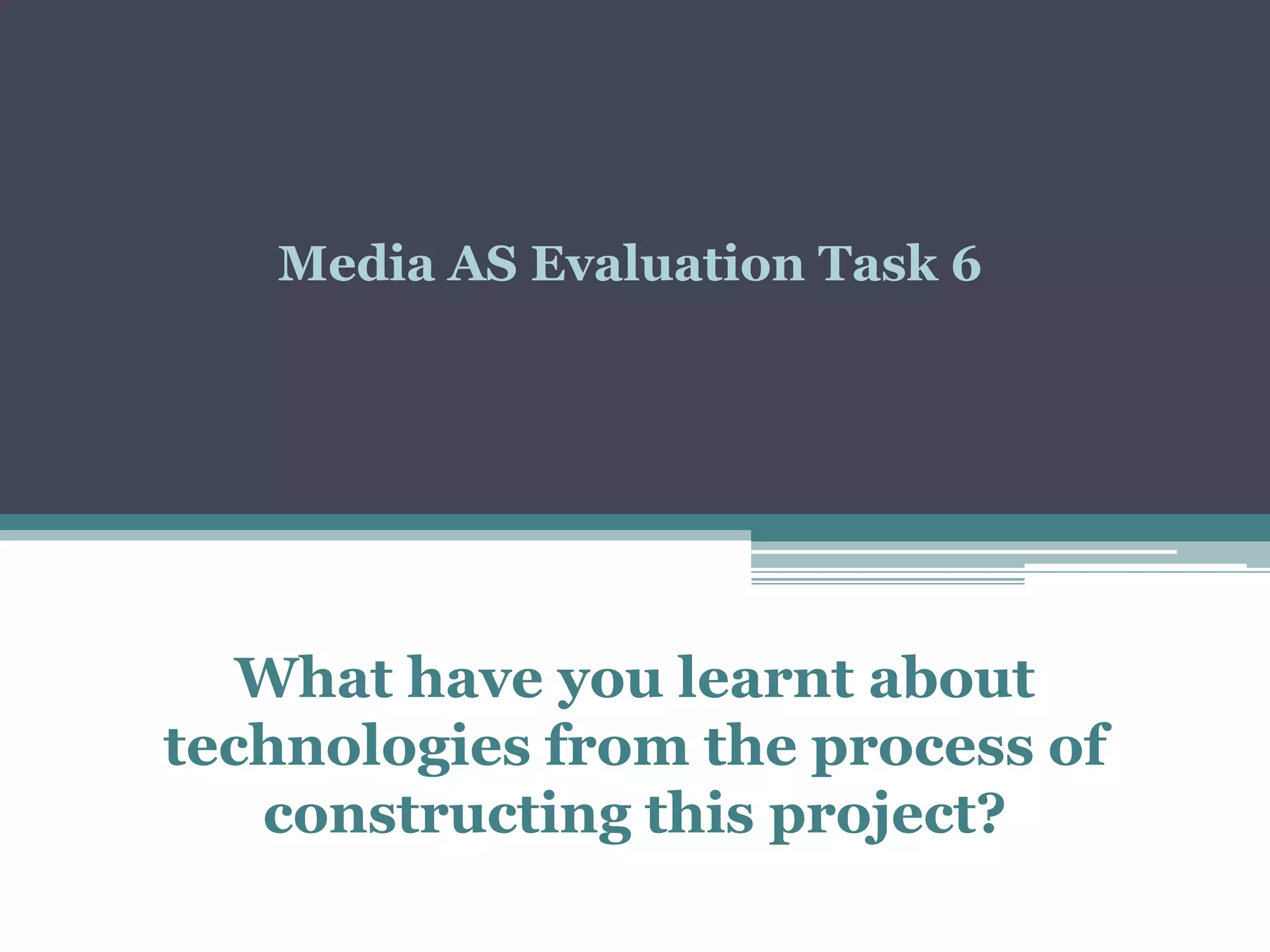 Evaluation Task 6 | PPTX