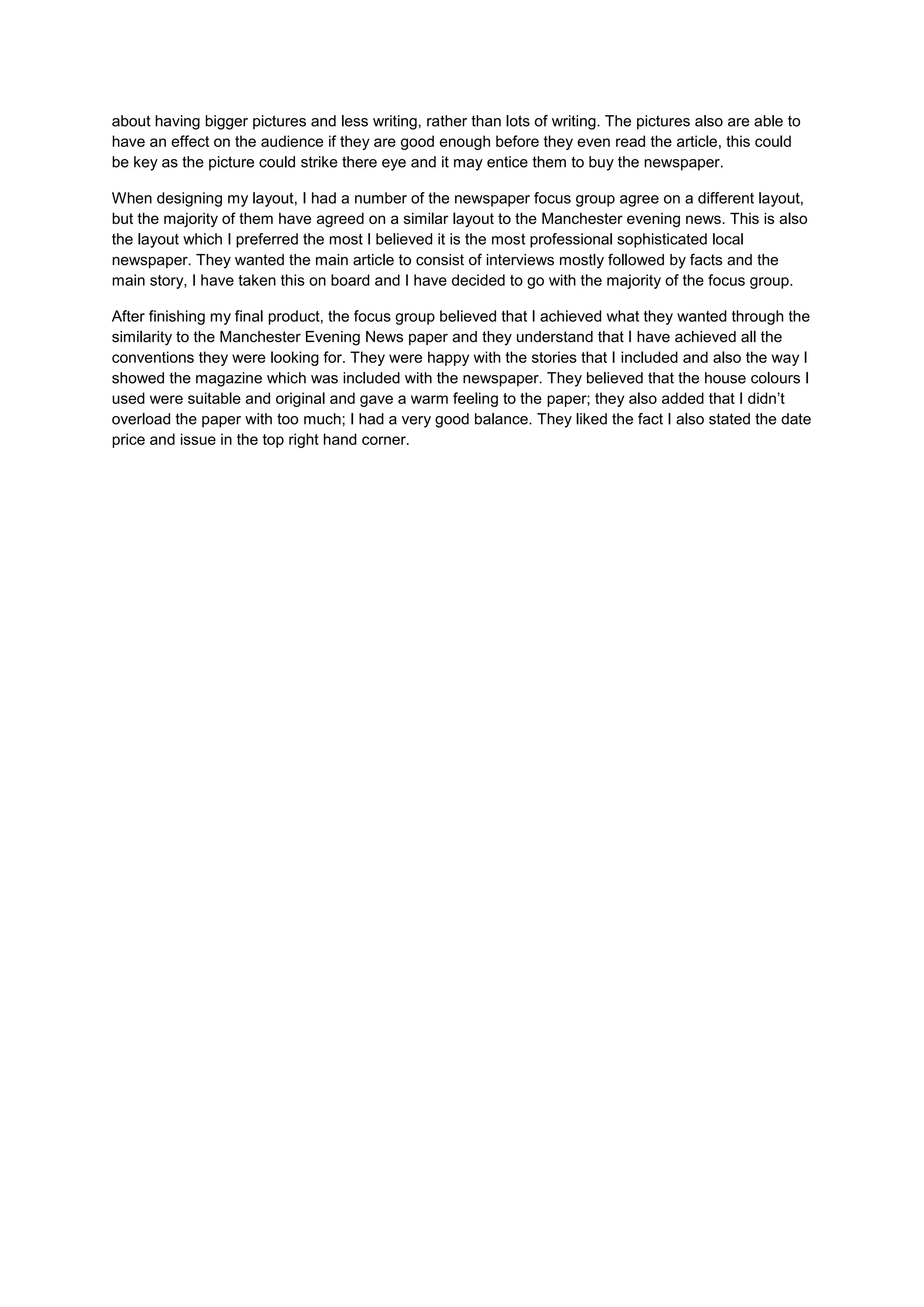 Evaluation task a2 | PDF