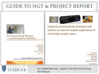 Evaluation techniques of teaching: focus groups and Nominal Group ...