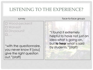 Evaluation techniques of teaching: focus groups and Nominal Group ...