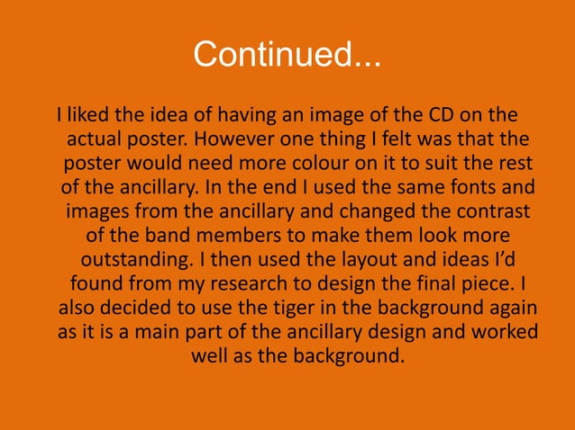 Evaluation – the ancillary task | PPTX