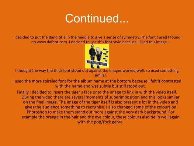 Evaluation – the ancillary task | PPTX