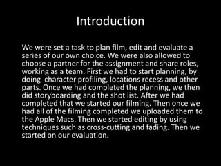 Evaluation – Bryn Hughes | PPTX