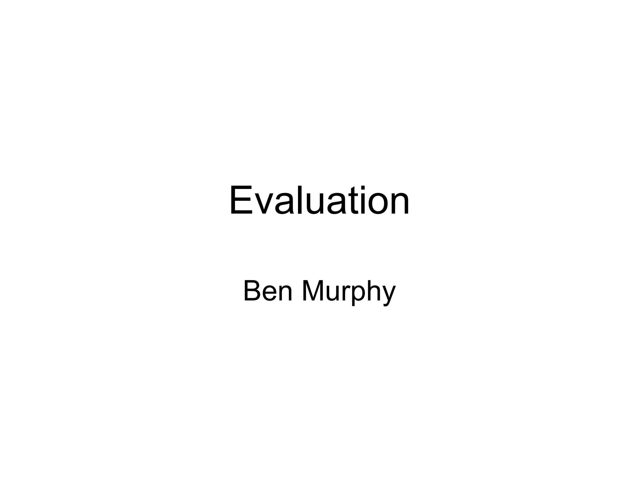 Evaluation trailer | PPT
