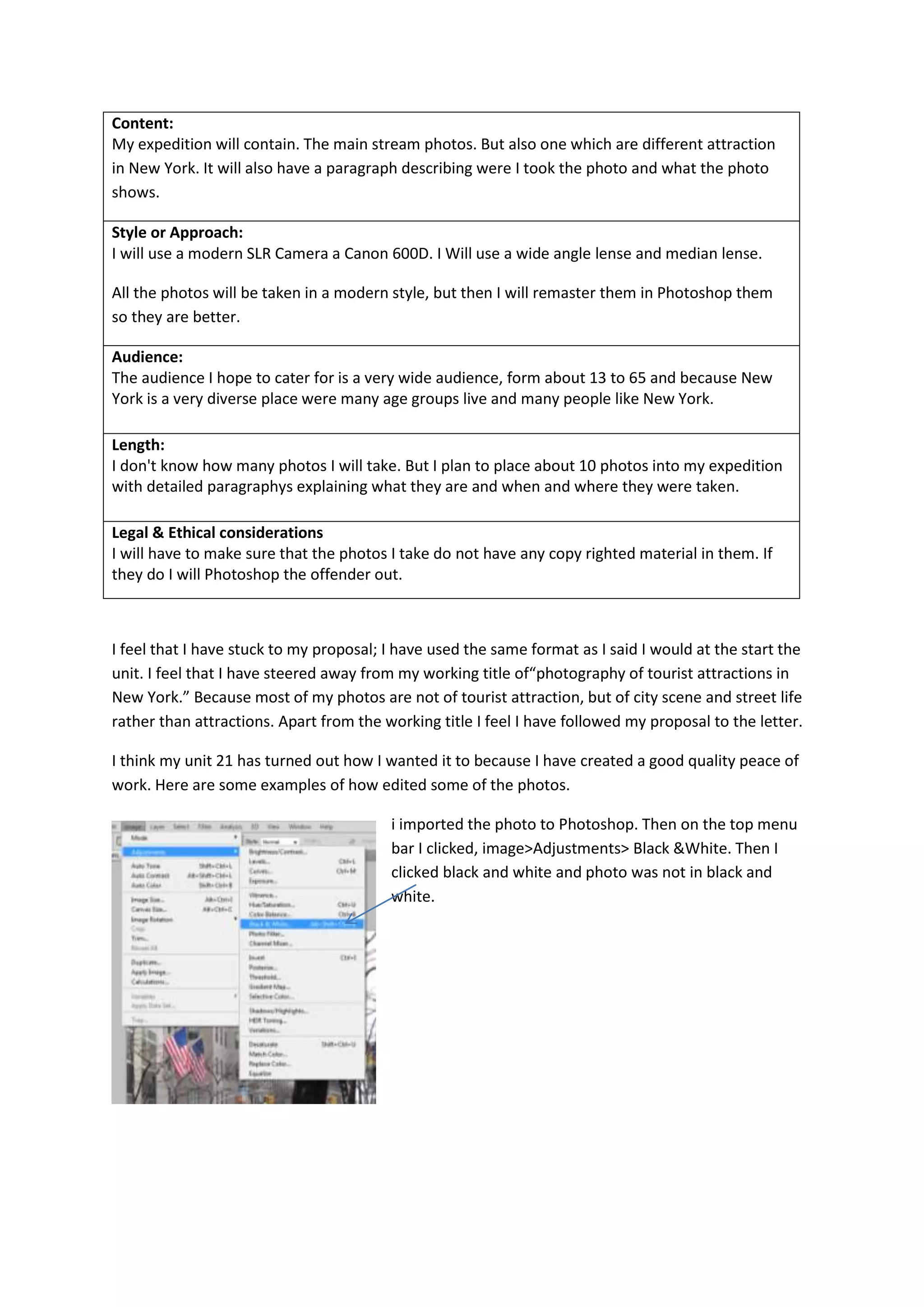Evaluation unit 21 assignment 4 | DOCX