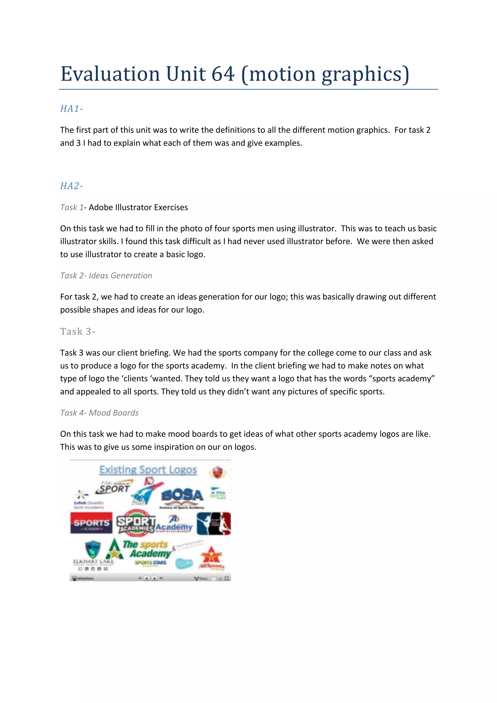 Evaluation unit 64 | DOCX