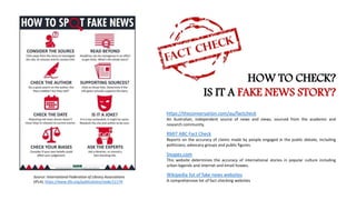 Evaluation of Web Information | PPTX