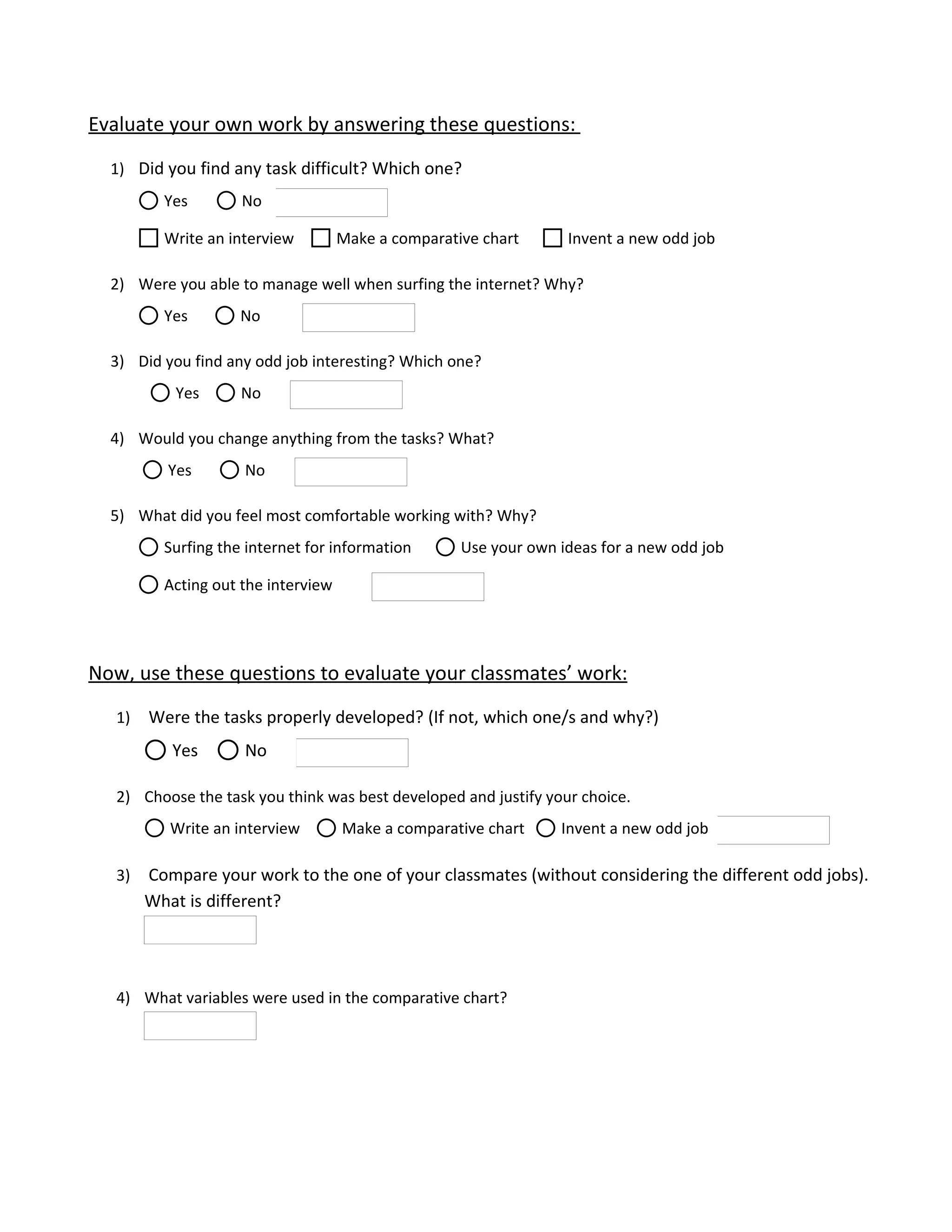 Evaluation webquest | PDF