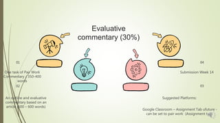 Evaluative commentary | PPT