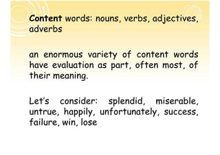 EVALUATIVE LANGUAGE | PDF