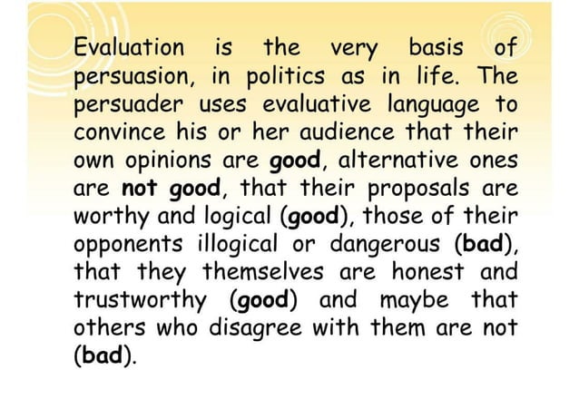 EVALUATIVE LANGUAGE | PDF