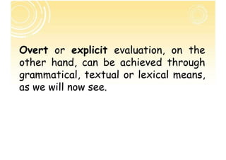 EVALUATIVE LANGUAGE | PDF