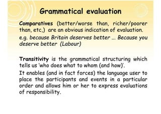 EVALUATIVE LANGUAGE | PDF