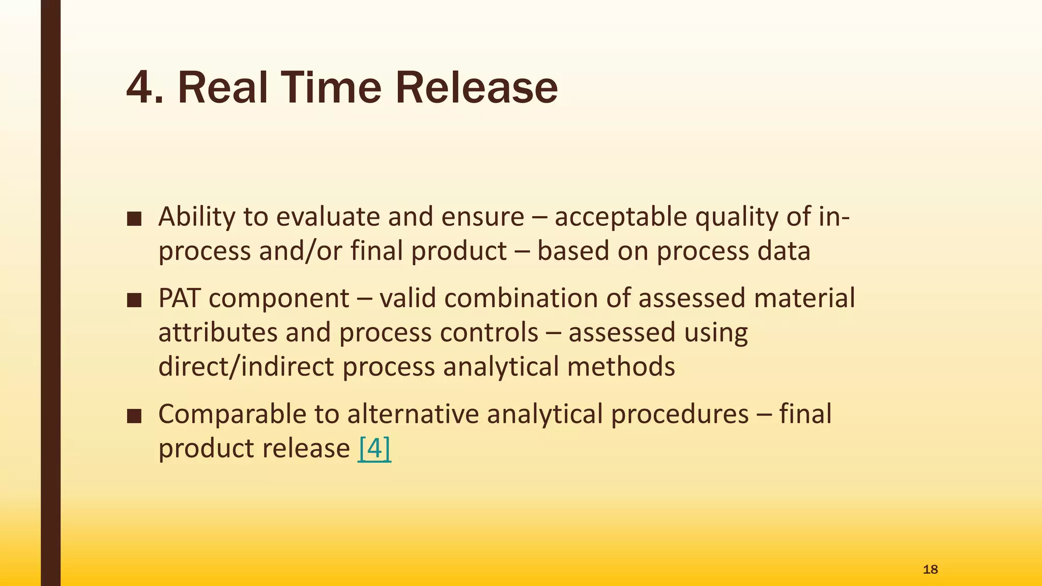Process Analytical Technology (PAT) | PPTX