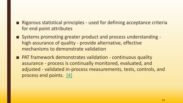 Process Analytical Technology (PAT) | PPTX