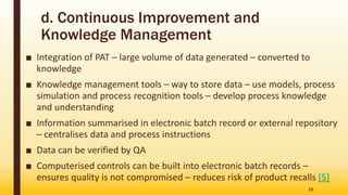 Process Analytical Technology (PAT) | PPTX