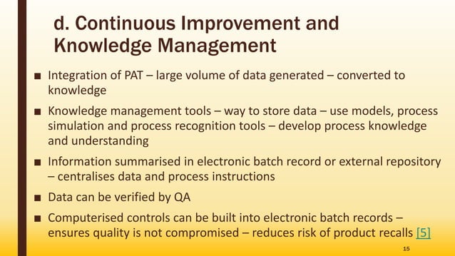 Process Analytical Technology (PAT) | PPTX