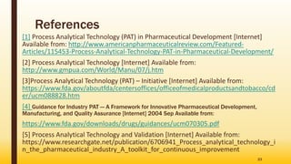 Process Analytical Technology (PAT) | PPTX