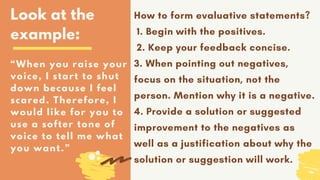 Reading & Writing Evaluative Statements | PPTX