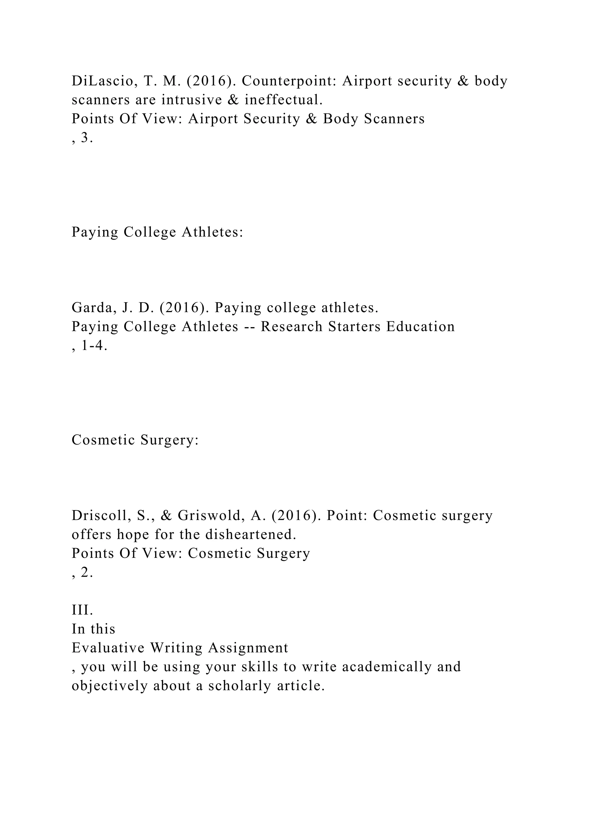 Evaluative Writing Assignment For The Descriptive Writing Docx Education
