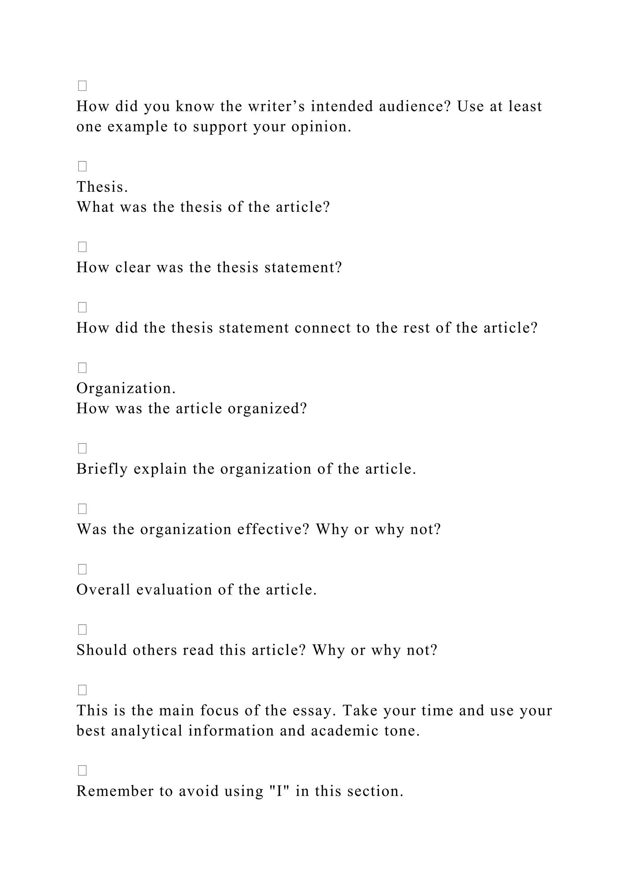 Evaluative Writing Assignment For The Descriptive Writing Docx