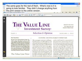 Value Line | PPT