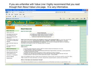 Value Line | PPT