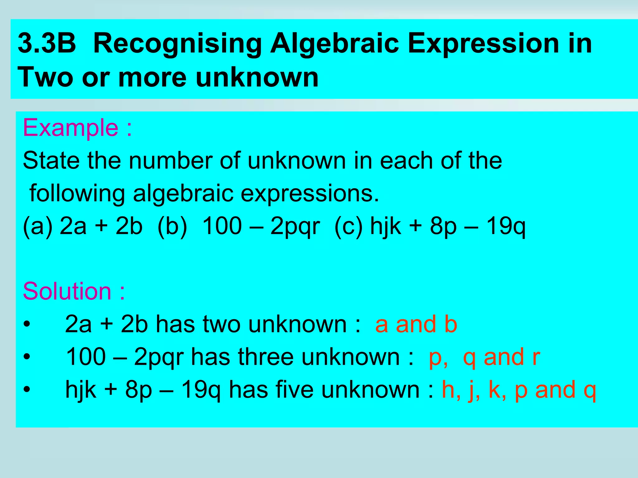 Evalutating alg. expressions | PPT