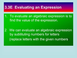 Evalutating alg. expressions | PPT