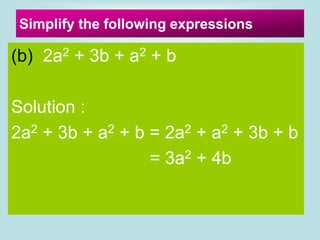 Evalutating alg. expressions | PPT