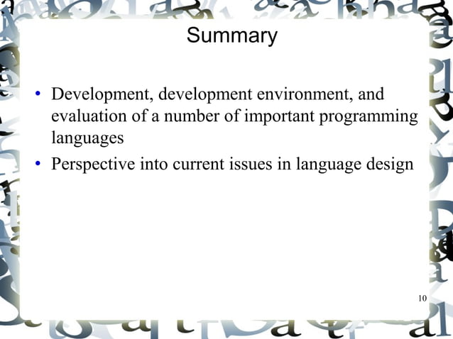 Evalution about programming language part 1 | PPT | Programming Languages | Computing
