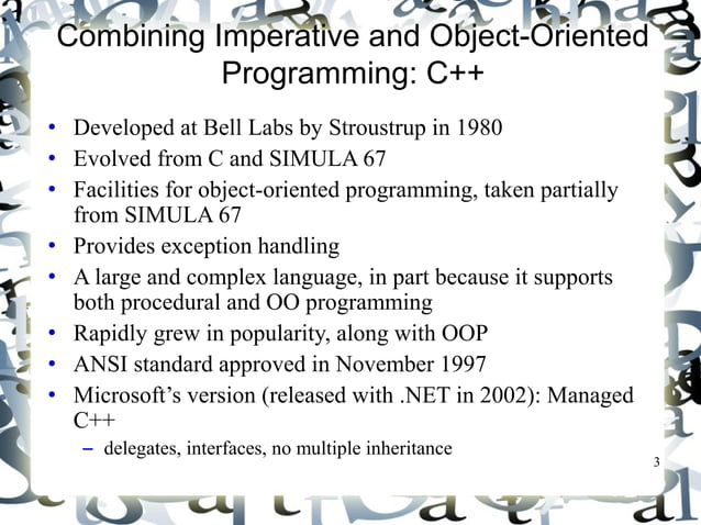 Evalution about programming language part 1 | PPT | Programming ...