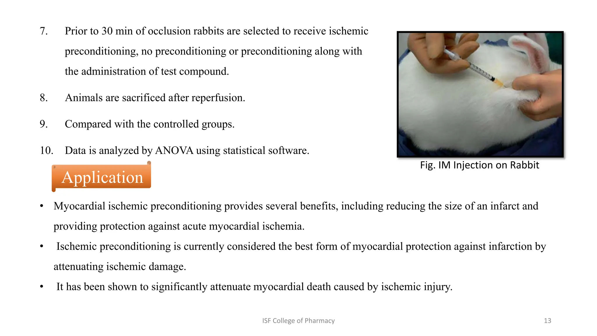 Evalution of Anti-Anginal Drugs, Animal models for Angina, Both IN VIVO ...