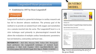 Evalution of Anti-Anginal Drugs, Animal models for Angina, Both IN VIVO ...