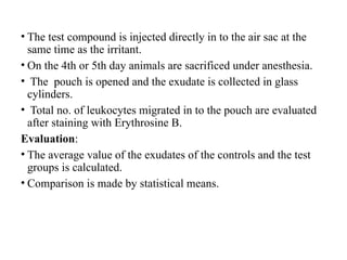 In vivo screening method for anti inflammatory agent | PPT