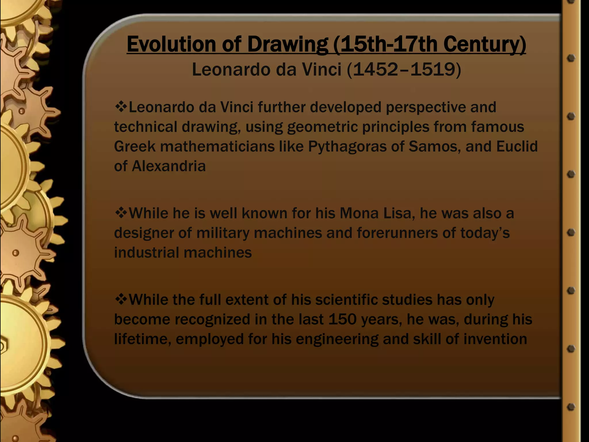 Evolution of Drawing as an Engineering Discipline | PPTX