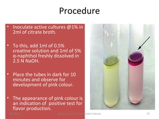 Evalution of purity and acivity of starter cultures | PPT