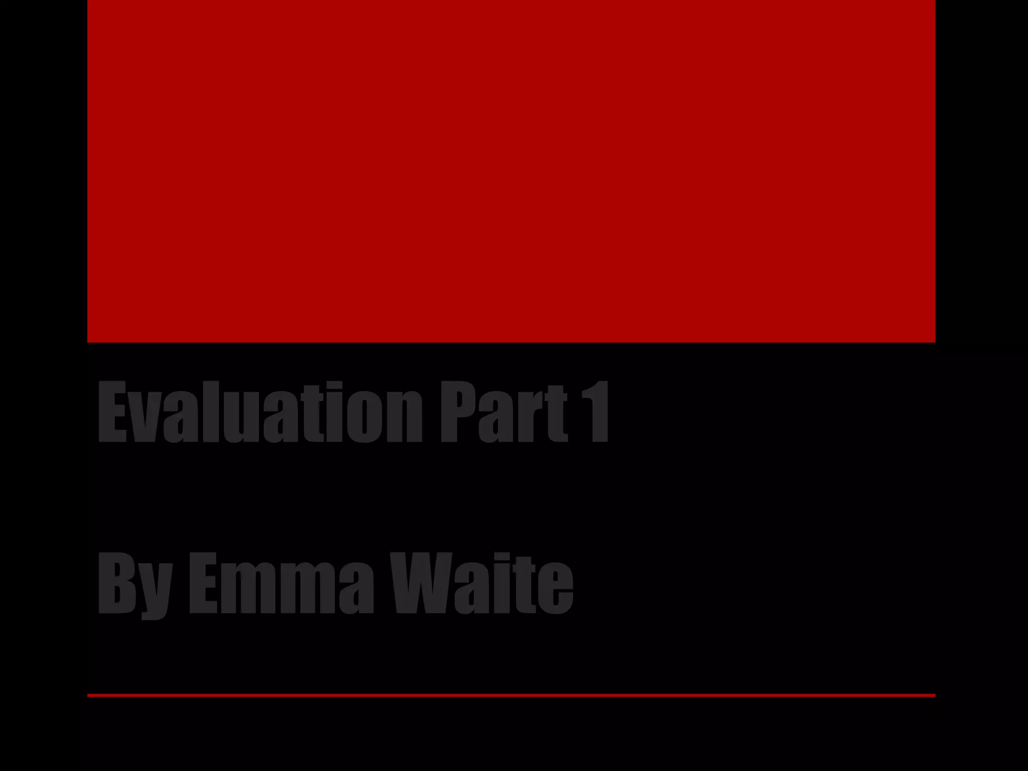 Evaluation Part 1 | ODP
