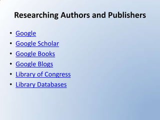 Evaluating Internet Sources | PPTX